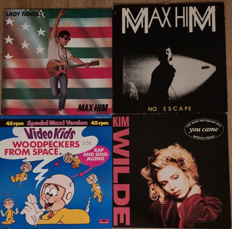 Schallplatten 4 Maxi-Singles 12 Schallplatten 4 Maxi-Singles 12