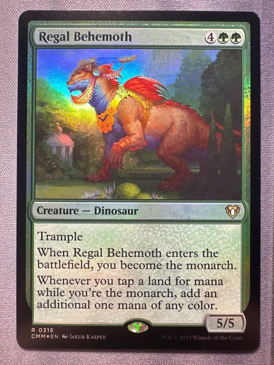 Regal Behemoth FOIL 0316 Commander Masters | Kaufen auf Ricardo