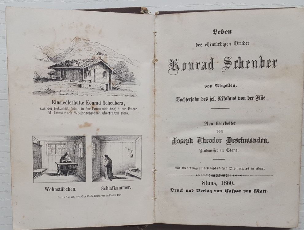 Der Eremit Konrad Scheuber (Stans, 1860), mit Stammtafel (Defekt) in ...