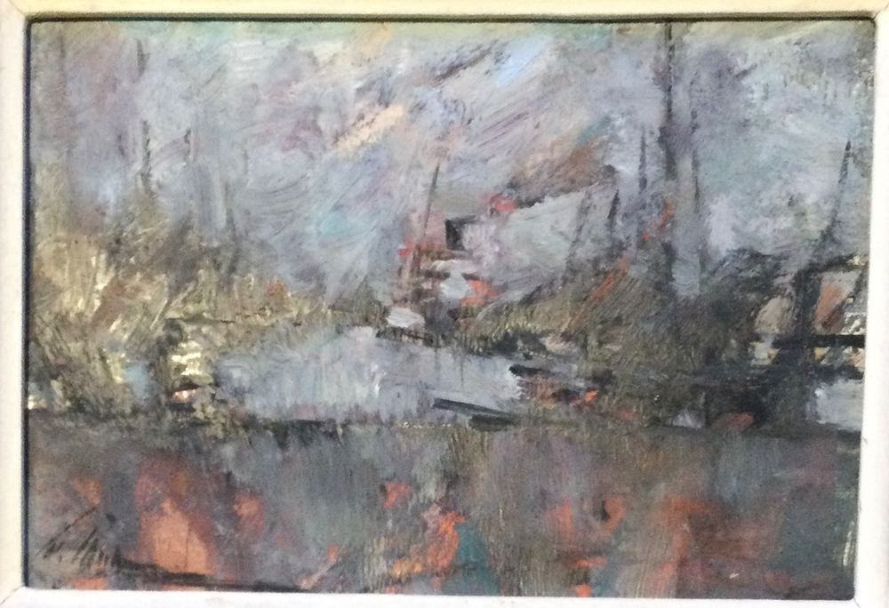 Walter Emil MÜLLER (1896-1983) Hafenszene Gemälde | Kaufen auf Ricardo