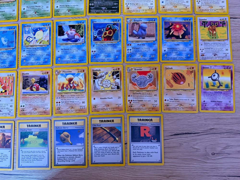Neo Revelation 34 Pokémon Karten Bundle WOTC 2001 Vintage (Gebraucht ...