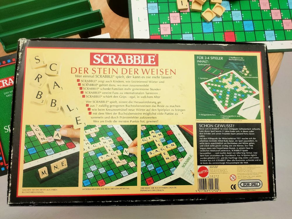 SCRABBLE Original – Klassiker – Brettspiel – Spear-Spiele (Gebraucht ...