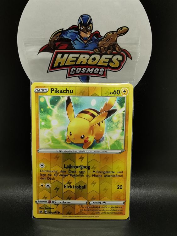Pikachu 065/202 REVERSE HOLO (Neu (gemäss Beschreibung)) in Sisseln AG ...