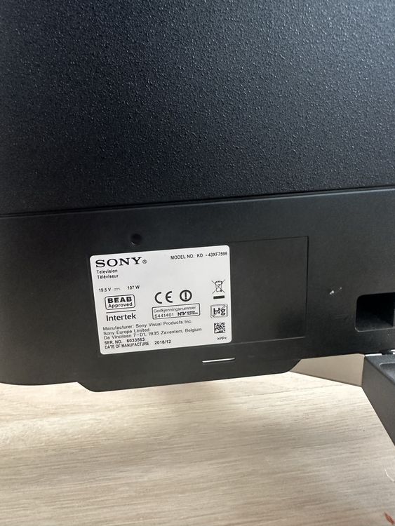 Sony TV MODEL NO. KD - 43XF7596 (Gebraucht) in Münchenstein für CHF 72 ...