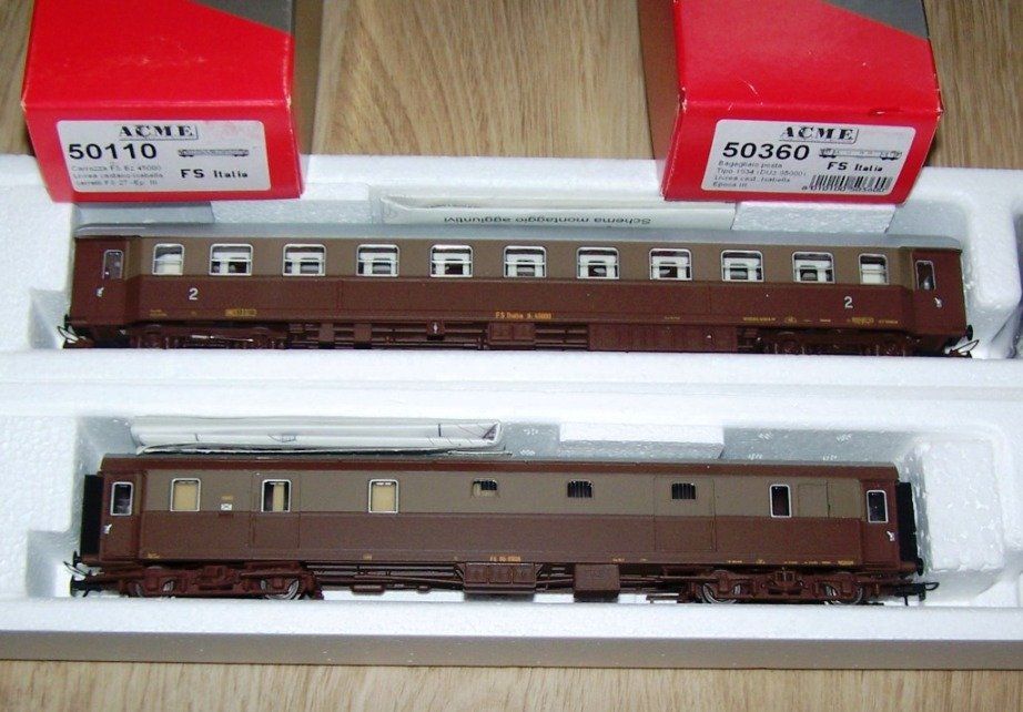 ACME H0 50110 + 50360 FS Wagenset Bz + DUz, Tipo 1934, neu (Neu und ...
