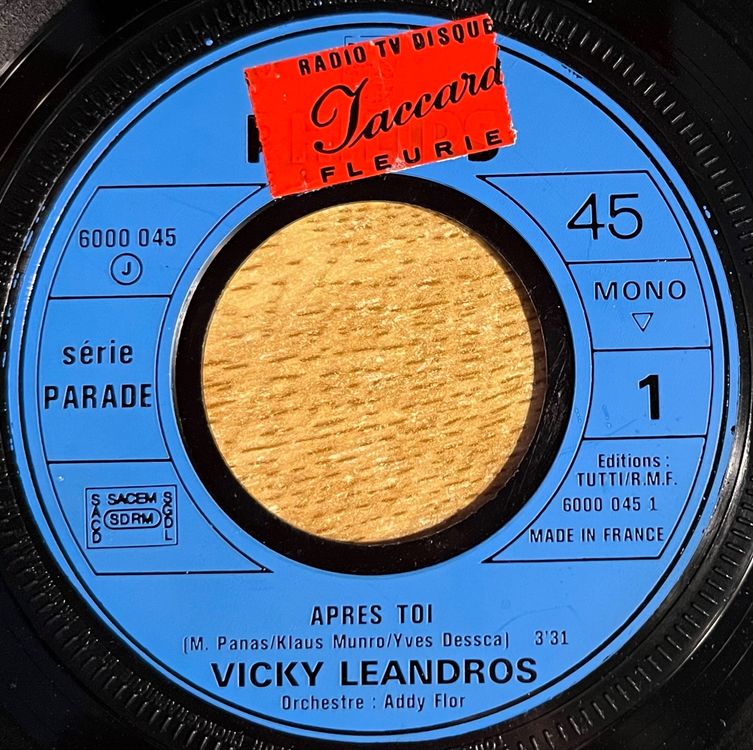 VICKY LEANDROS - " APRES TOI " - EUROVISION 1972 | Kaufen auf Ricardo