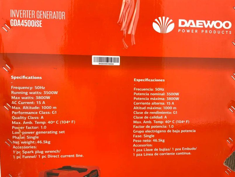 Generator Daewoo GDA4500ISE Inverter (Neu (gemäss Beschreibung)) in ...