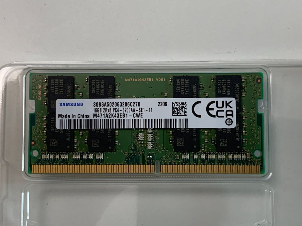 Samsung 16GB DDR4 3200MHz RAM SO-DIMM (Neu (gemäss Beschreibung)) in ...