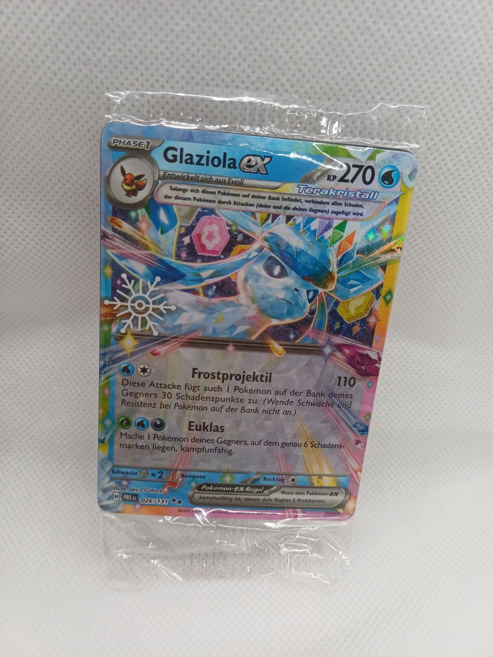 Glaziola EX (xPre)026 Stamp Schneeflocke Selten! Top Pokemon (Neu ...
