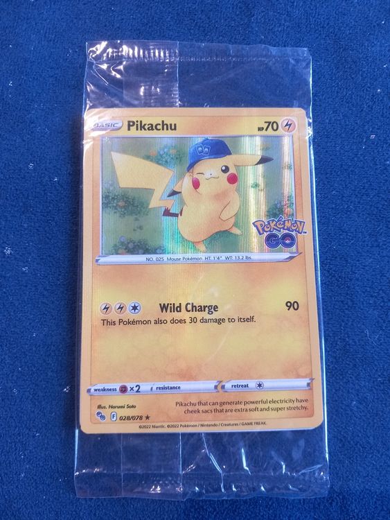 Pikachu Promotional Card Pokemon GO 028/078 OVP - Sealed (Gebraucht) in ...
