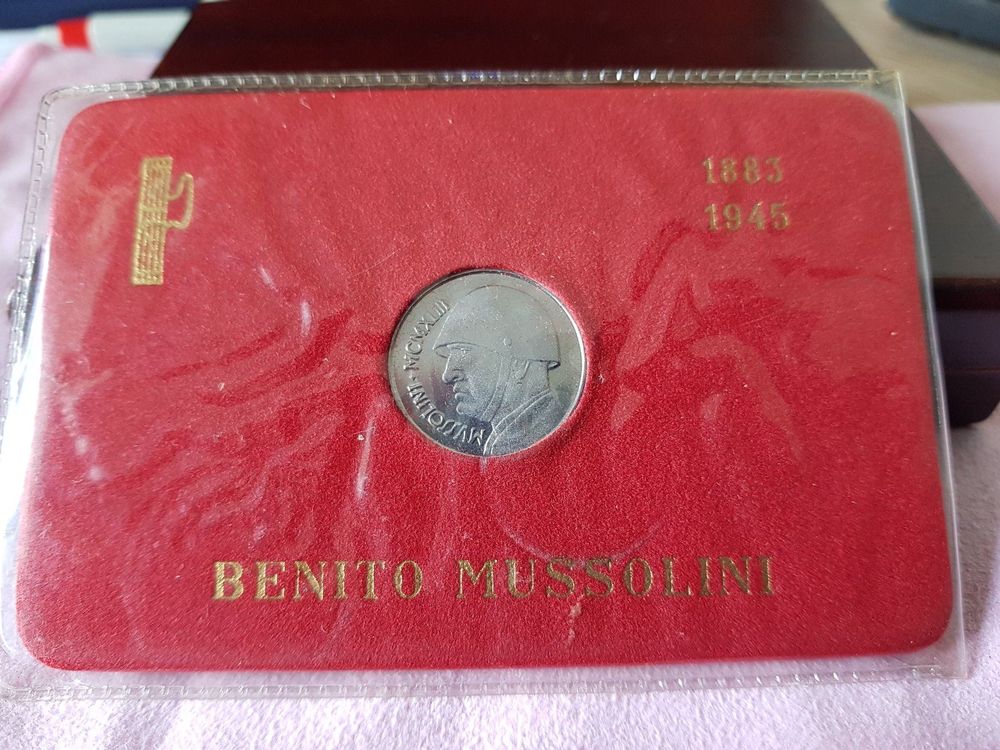 Benito Mussolini 20 Lire 1883-1945 (Neu und originalverpackt) in Kleindöttingen für CHF 8.3 ...