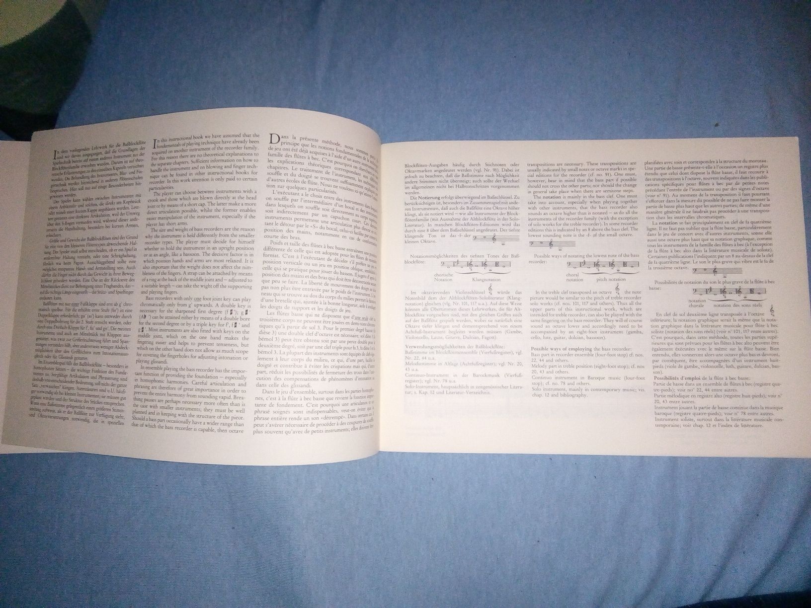 Das Spiel auf der Bassblockflöte (Helmut Mönkemeyer) EM.2038 (Gebraucht ...