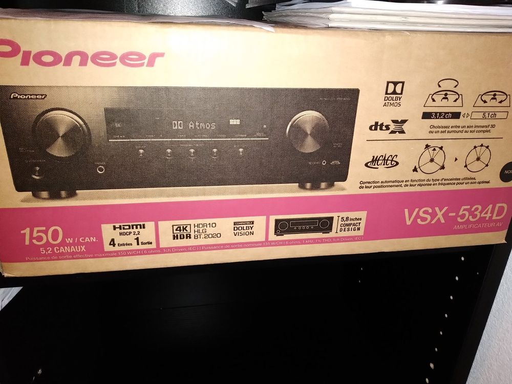 Pioneer VSX-534D-B, Garantie bis 18.02.2024, Fabrikneu (Neu und originalverpackt) in Etziken für ...
