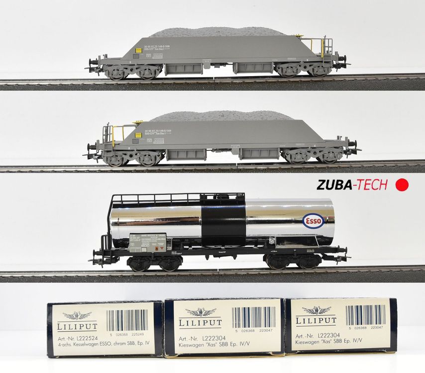 Liliput 3x Güterwagen der SBB H0 GS mit OVP (Neu (gemäss Beschreibung)) in St. Gallen für CHF 65 ...