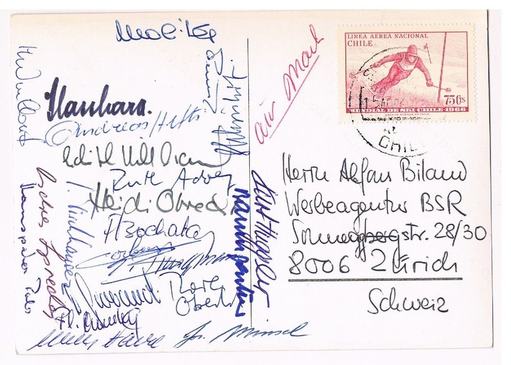 Ski-Nationalmannschaft Schweiz 1966 Jos Minsch Willy Favre (Gebraucht) in Bischofszell für CHF ...