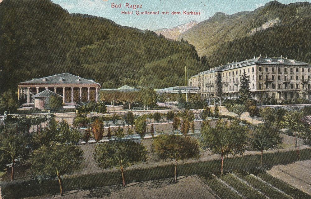 Ragaz--Quellenhof mit Kurhaus -1911 | Kaufen auf Ricardo