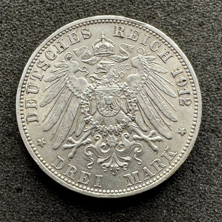 3 Mark Silber Deutschland Baden 1912 | Kaufen auf Ricardo