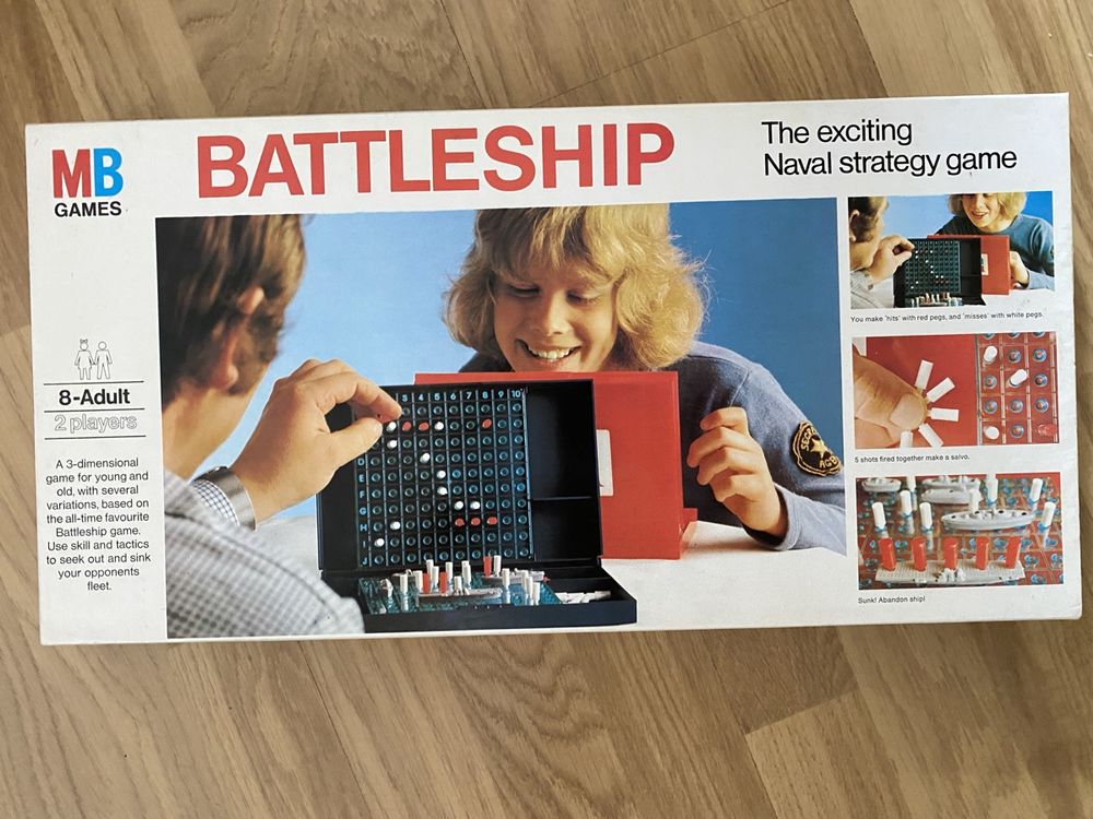 Vintage Brettspiel „BATTLESHIP“ (Schiffe versenken) MB !!!!! (Gebraucht ...