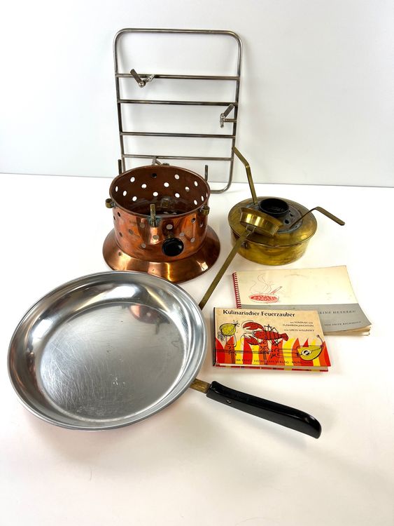 Vintage Flambier-Set (Rechaud und Pfanne) SPRING SWITZERLAND | Kaufen ...