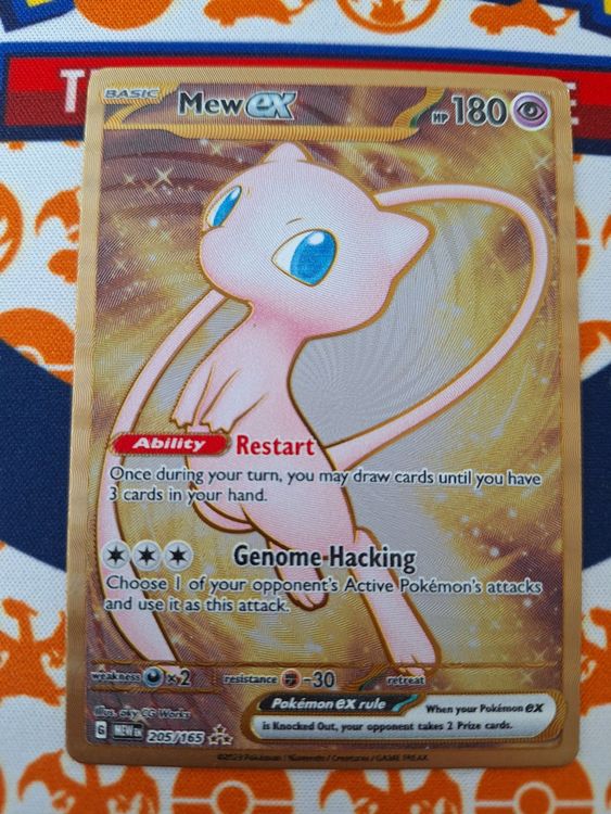 Pokemon 151 Mew ex 205/165 Gold Metal Card Promo (Gebraucht) in für CHF ...