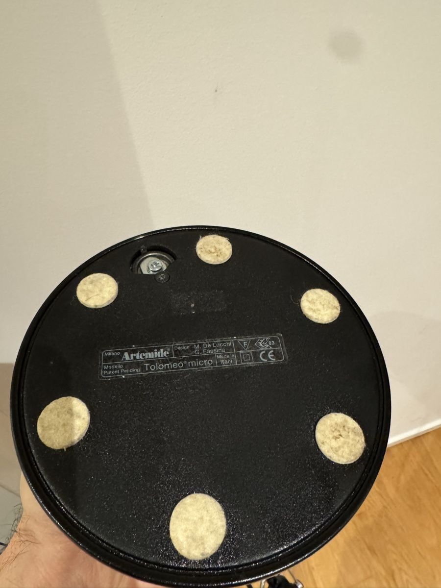 Artemide Tolomeo Micro Table Lamp - Black / zu reparieren (Defekt) in ...