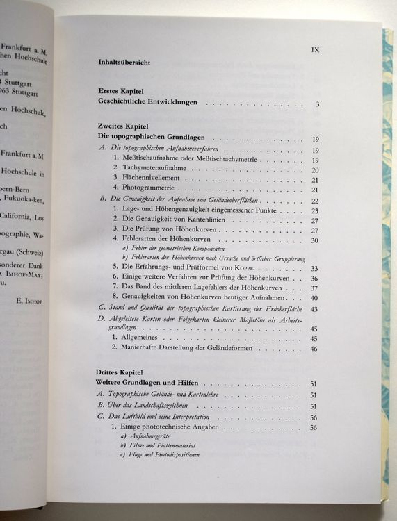 Eduard Imhof Kartographische Geländedarstellung Kartografie (Gebraucht ...