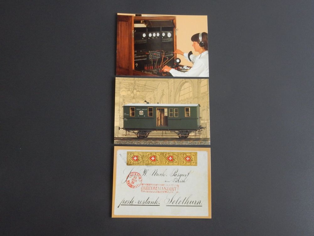 Bildpostkarten "Neues PTT Museum in Bern" frankiert (Gebraucht) in Neuenegg für CHF 2 – mit ...