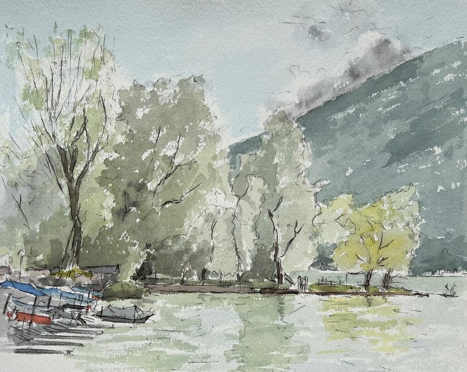 Hans LANZ, Maroggis Aquarell | Kaufen auf Ricardo