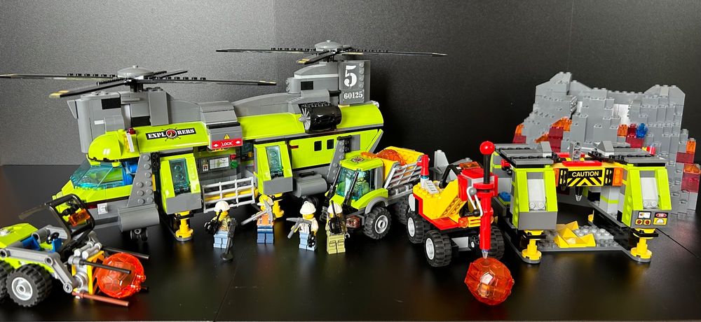 LEGO City 60125 - Vulkan-Schwerlasthelikopter (Gebraucht) in Ebnat-Kappel für CHF 85 – mit ...