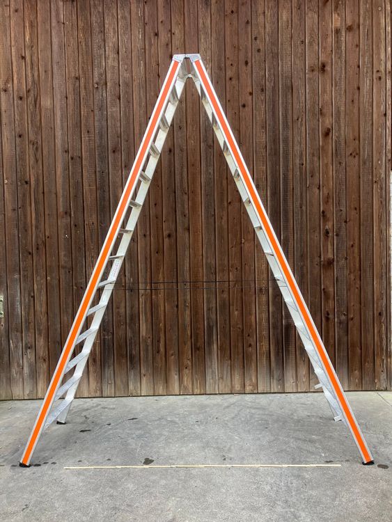 HB Systeme Typ 200- Doppelstufenleiter/ Bockleiter Alu, Nr.4 (Gebraucht ...