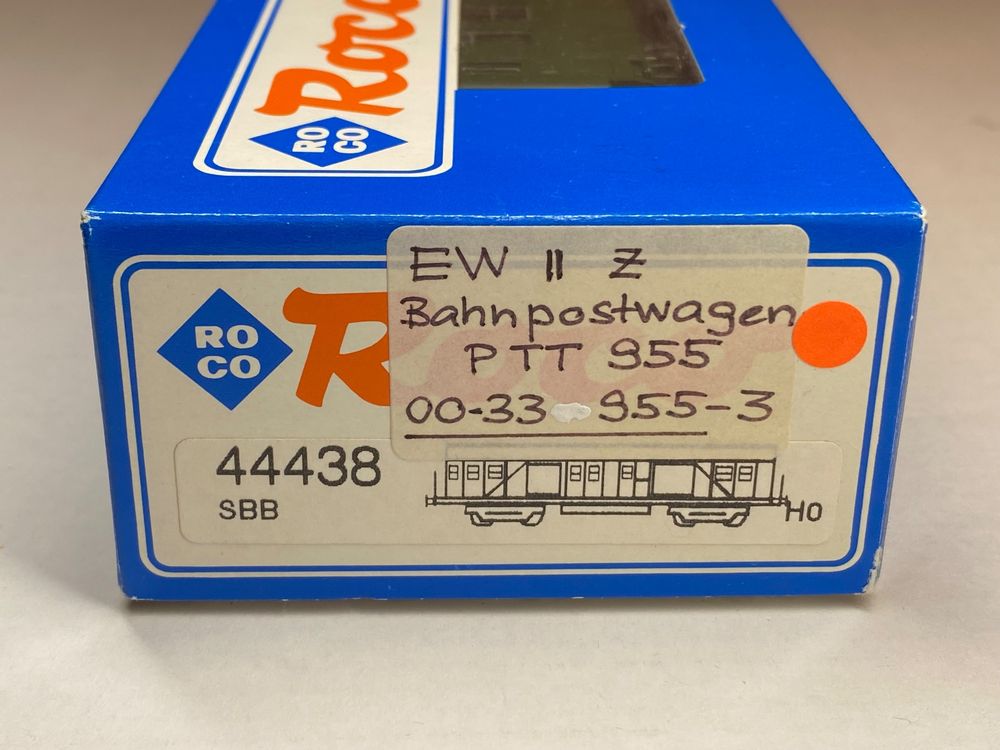 Roco 44438 (H0 GS) SBB EW II Z Bahnpostwagen PTT 955 (Gebraucht) in ...