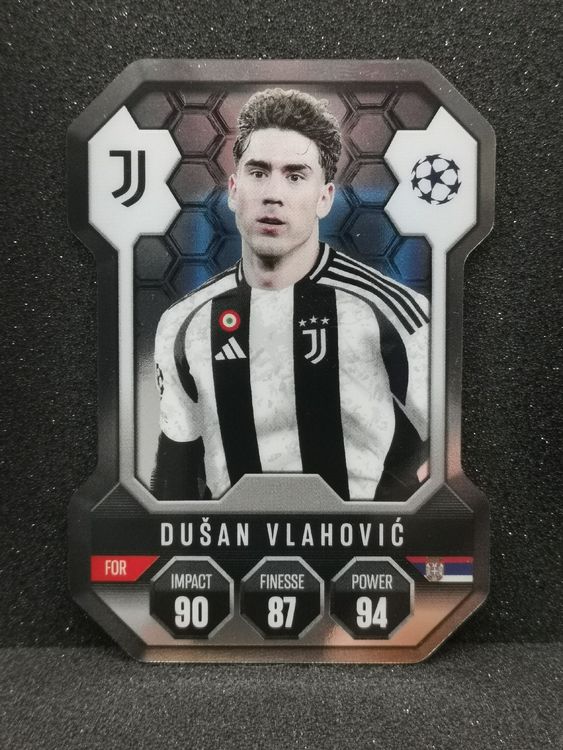 Match attax 2024 /25 Dusán Vlahovic Chrome Shield (Gebraucht) in ...