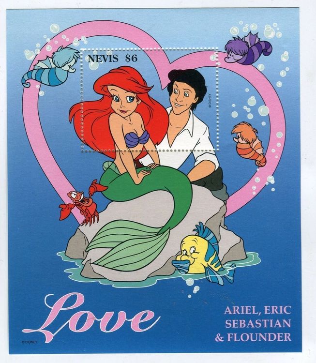 Block Walt Disney. Arielle, die Meerjungfrau. Nevis (Neu und ...