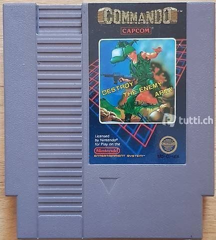Commando für NES (US Version) (Gebraucht) in Zürich für CHF 10 – mit ...