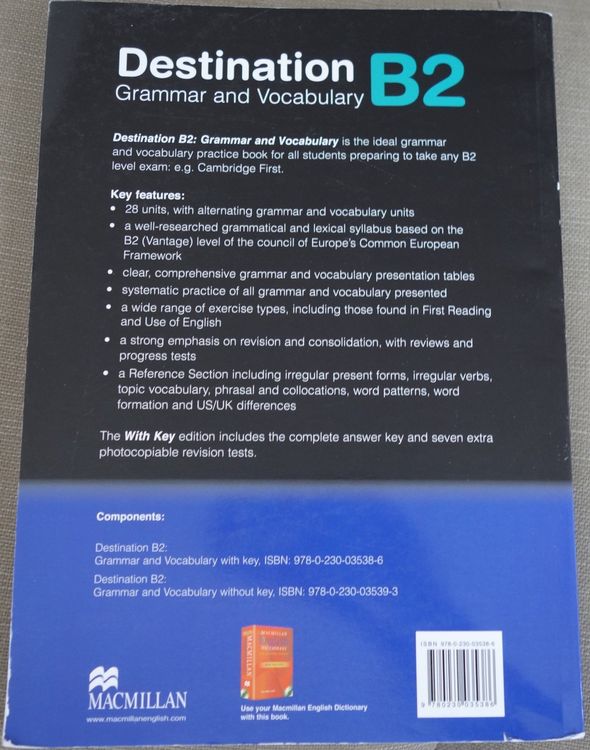 Destination B2. Grammar Vocabulary / Student's Book with key (Neu ...
