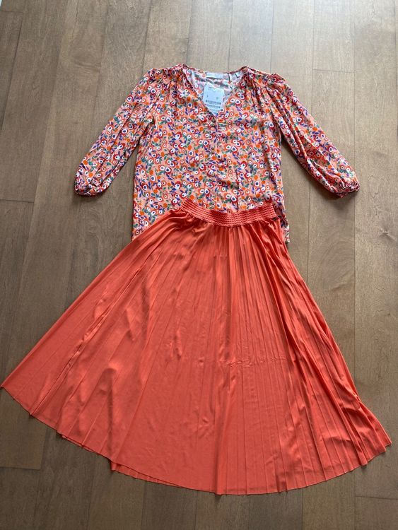 Rich & Royal - oranger Plisse-Rock (Neu (gemäss Beschreibung)) in Meilen für CHF 23 – mit ...