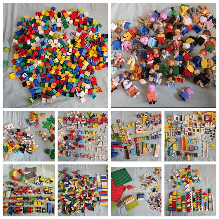 (D) 21.5 kg Lego Duplo Bausteine,72 Figuren, 38 Tiere, (Gebraucht) in ...