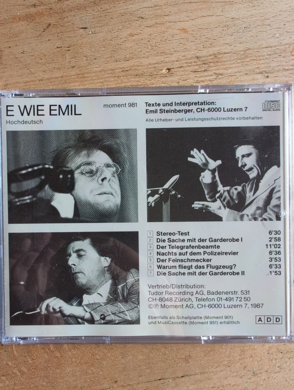 Emil - E wie Emil - CD - Schweizer Musiker! (Gebraucht) in Calfreisen ...