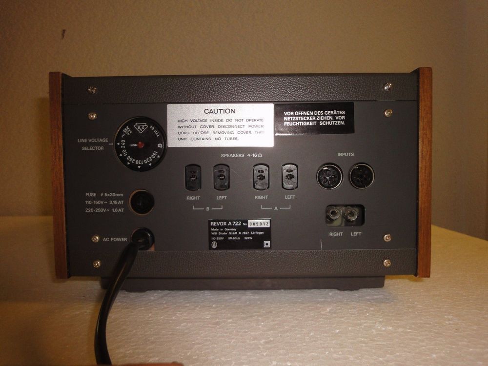ReVox Studer A 722 Stereo Endverstärker | Kaufen auf Ricardo