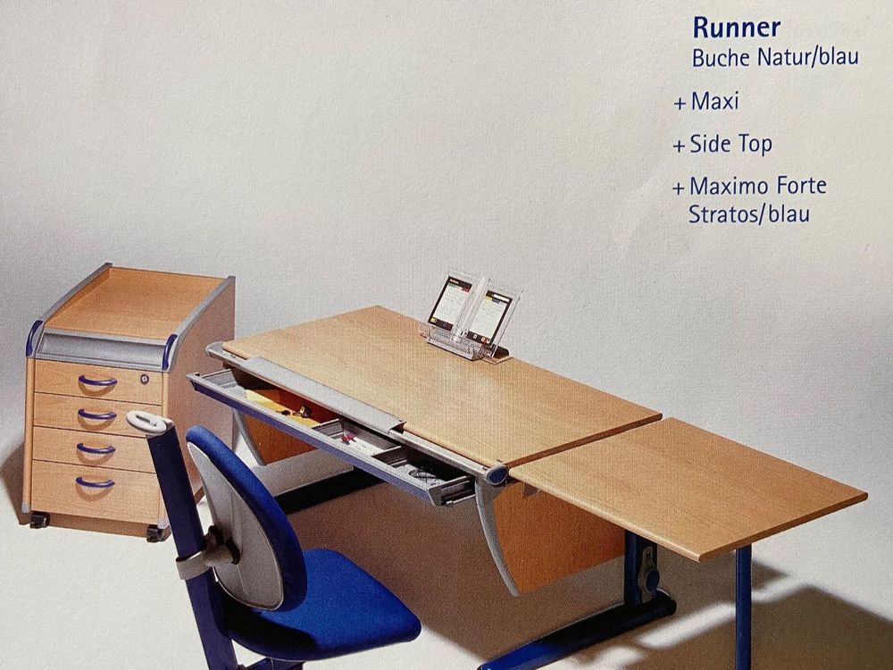 MOLL Schreibtisch RUNNER COMPACT, Side Top, Rollcontainer | Kaufen auf ...