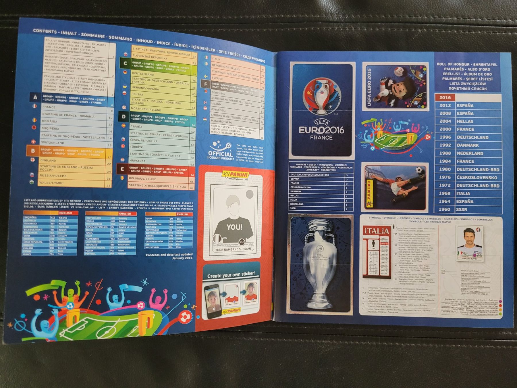 Panini EM Euro 2016 Frankreich Album - Top Zustand! (Gebraucht) in ...