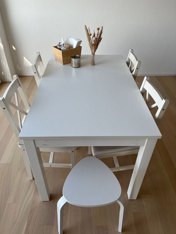 Stilvolle Esstisch Weiss Holz Ikea Fotosbrend3724