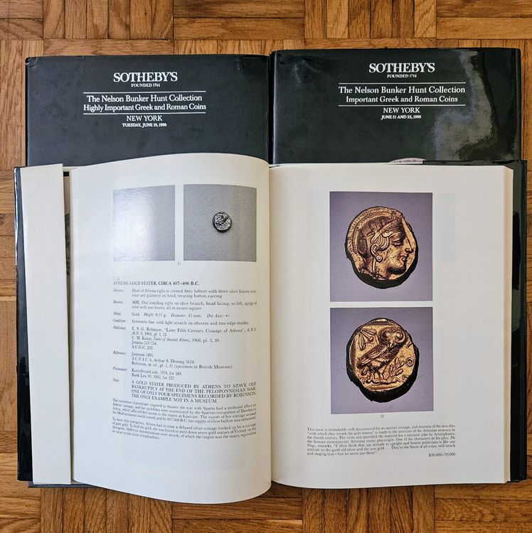 The Nelson Bunker Hunt Collection / Antike Münzen / x 3 (Gebraucht) in ...