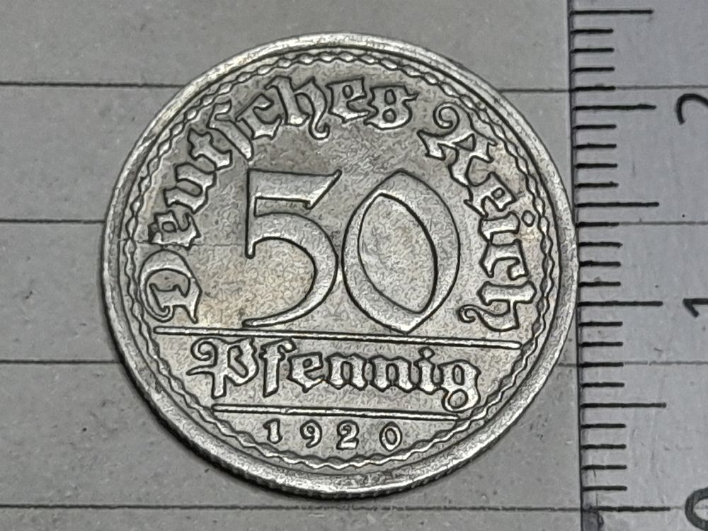 Deutschland 50 Pfennig 1920 f "Weimarer Republik" (Gebraucht) in Basel für CHF 1.3 – mit ...