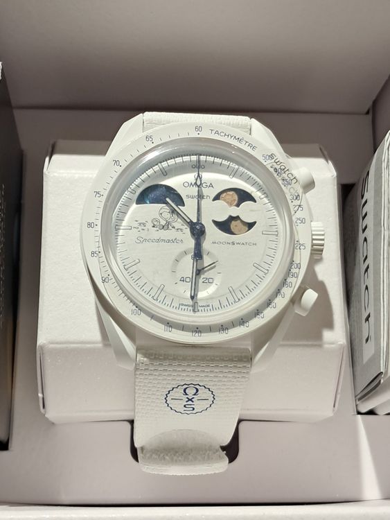 Swatch x Omega Mission to Earthphase Moonshine Gold Cold Mo. (Neu und ...