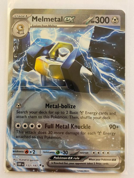 Pokemon Melmetal EX 153/197 Obsidian Flames EN (Neu (gemäss ...