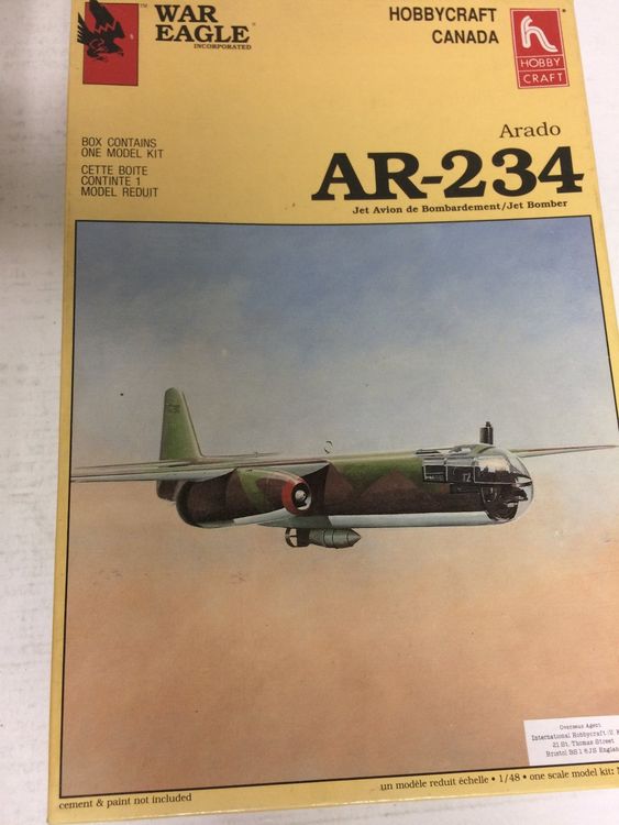 defective 1:48 PLASTIC MODEL KIT ARADO AR 234 War eagle Hobb | Kaufen ...