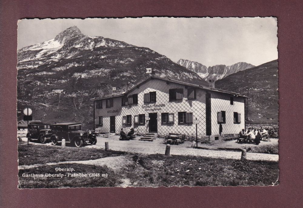 OBERALP - Gathaus Passhöhe - Oldtimer // leicht gefaltet // (D'occasion ...