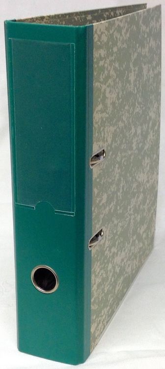 Büro-Ordner 7cm A4 gemustert/grün (Gebraucht) in Reinach AG für CHF 0.9 ...