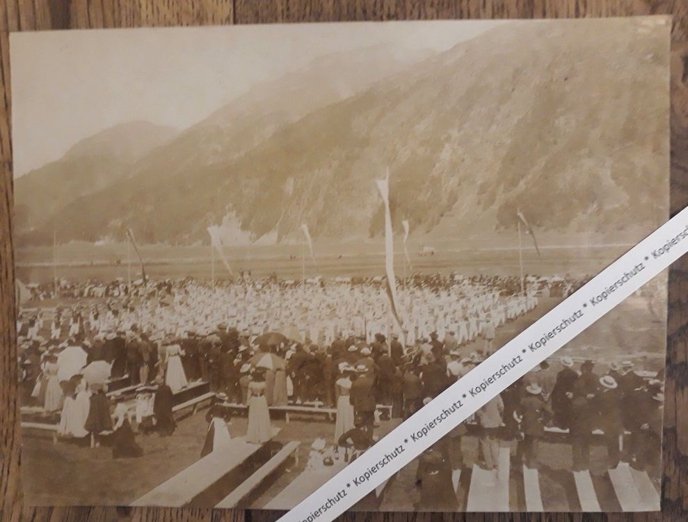 Antikes Foto Turnfest Samedan Samaden Engadin GR 1903 (Gebraucht) in ...